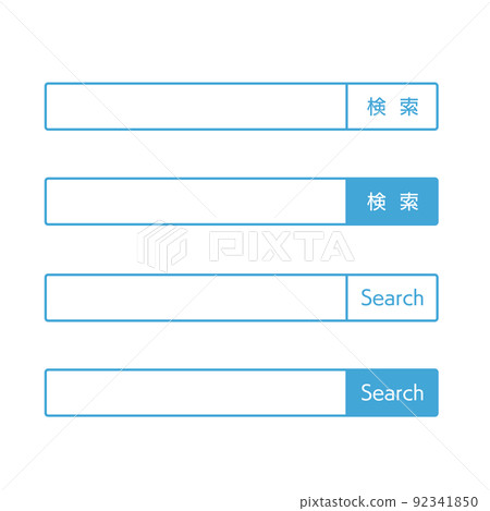 Flat and simple search window set material - Stock Illustration ...