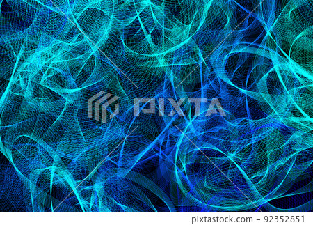 Background material_wave_light blue - Stock Illustration [92352851] - PIXTA