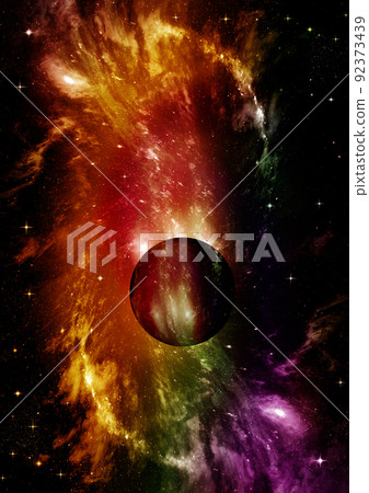 galaxy in a free space. 3D rendering - Stock Illustration [92373439 ...