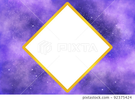 Purple galaxy diamond frame - Stock Illustration [92375424] - PIXTA