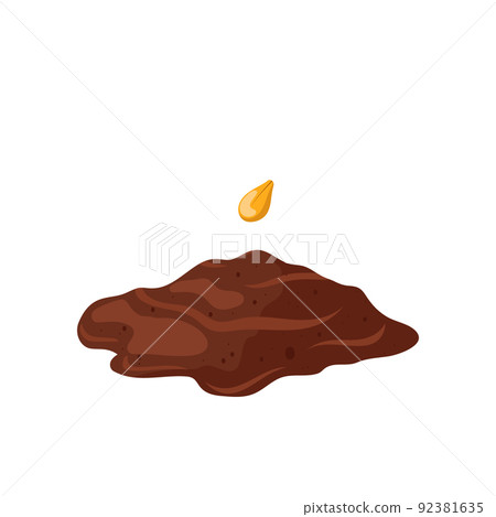 seed cartoon vector illustration - Stock Illustration [92381635] - PIXTA