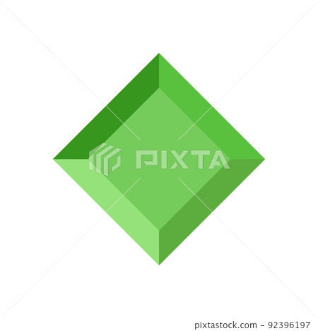 Green gem vector icon isolated on white background - Stock Illustration ...
