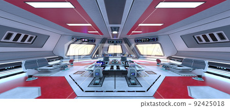 Scenery inside the spacecraft - Stock Illustration [92425018] - PIXTA