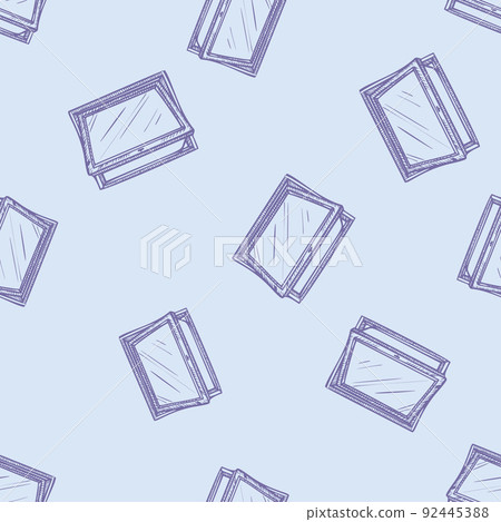Opened window lean forward seamless pattern.... - Stock Illustration ...