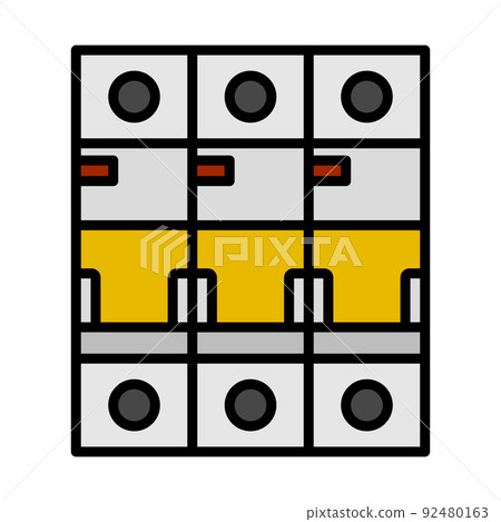 Circuit Breaker Icon - Stock Illustration [92480163] - PIXTA