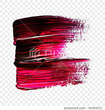 Pink and black brush strokes isolated on... - Stock Illustration ...