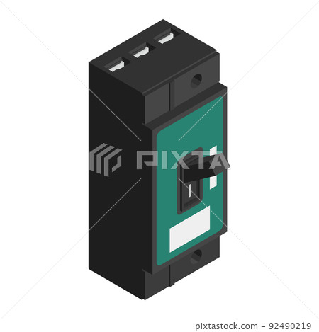 Service breaker isometric illustration - Stock Illustration [92490219 ...