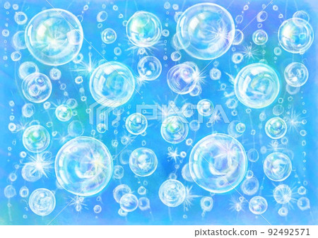 Hand-painted glitter _ horizontal _ bubbles _... - Stock Illustration ...