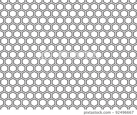 seamless, hexagon, pattern - Stock Illustration [92496667] - PIXTA