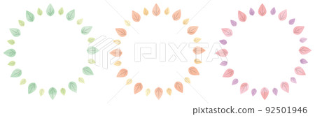 Watercolor style round frame 01 - Stock Illustration [92501946] - PIXTA