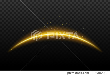 Magic arc, vector light effect of shining beam... - Stock Illustration ...