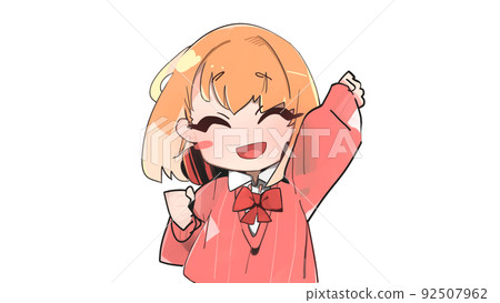 Girl Character Moe High School Girl Deformed... - Stock Illustration ...