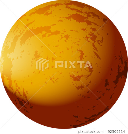 Fictional planet brown - Stock Illustration [92509214] - PIXTA
