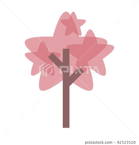 Tree icon vector star geometric symbol for... - Stock Illustration ...