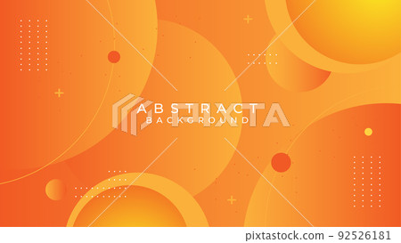 Modern abstract orange background shapes-插圖素材 [92526181] - PIXTA圖庫