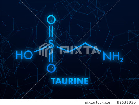 Icon with taurine formula. Vector icon. Taurine... - Stock Illustration ...