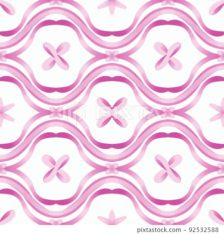 Abstract pink seamless isolated floral pattern - Stock Illustration ...