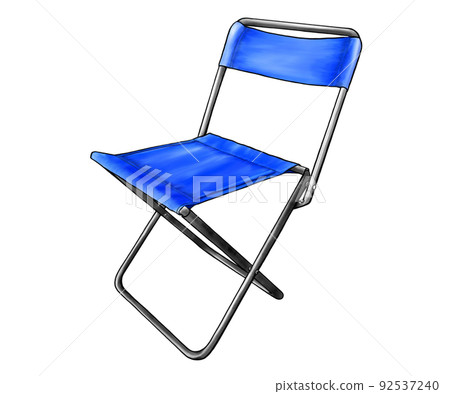 Illustration material of a simple folding chair... - Stock Illustration ...