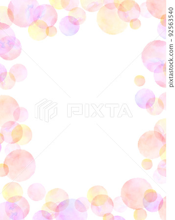 Cute polka dot frame - Stock Illustration [92563540] - PIXTA