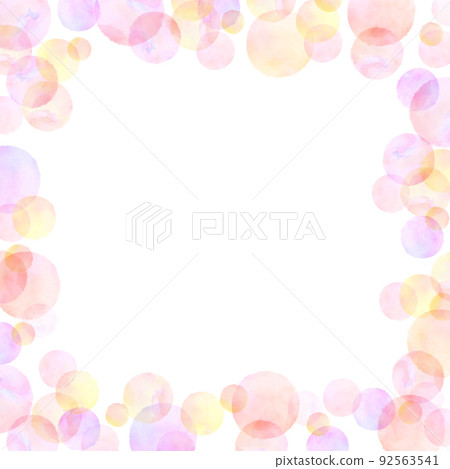 Cute polka dot frame - Stock Illustration [92563541] - PIXTA