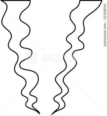 Flat smoke illustration - Stock Illustration [92569089] - PIXTA