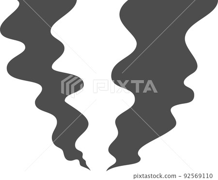 Flat smoke illustration - Stock Illustration [92569110] - PIXTA