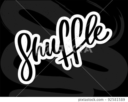 Shuffle dance letter. Abstract modern art... - Stock Illustration ...
