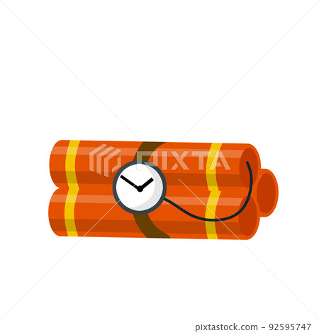 Bomb and explosive objects. Red stick of dynamite. - Stock Illustration ...
