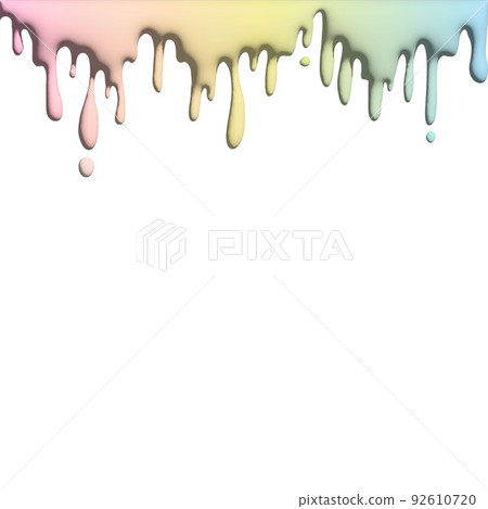 paint dripping on white background - Stock Illustration [92610720] - PIXTA