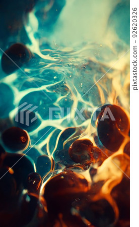 Multicolored ink in water. An explosion of... - Stock Illustration ...