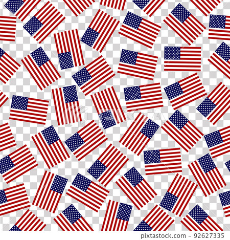 Pattern with flag of the USA. Seamless Pattern... - Stock Illustration ...