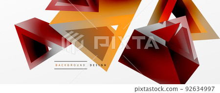 3d triangle abstract background. Basic shape... - Stock Illustration ...