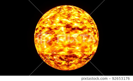 Burning Fire Sphere Orb Overlay Background-插圖素材 [92653176] - PIXTA圖庫