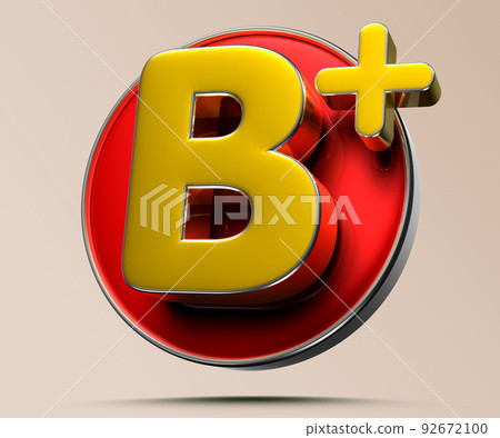 B plus. - Stock Illustration [92672100] - PIXTA