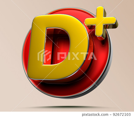 D plus. - Stock Illustration [92672103] - PIXTA