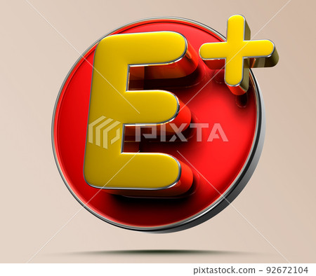 E plus. - Stock Illustration [92672104] - PIXTA