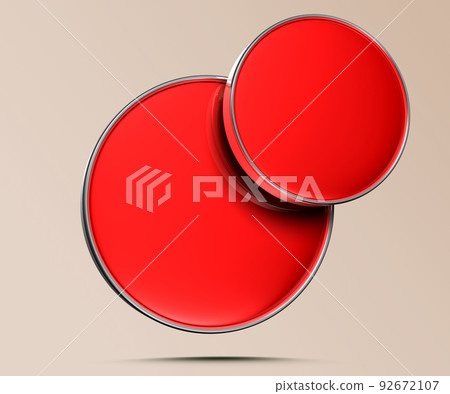 Red circle billboard. - Stock Illustration [92672107] - PIXTA