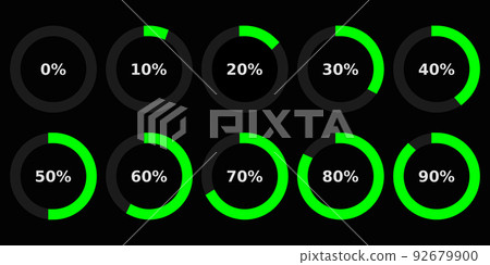 Abstract composition. Loading bar element icon.... - Stock Illustration [92679900] - PIXTA