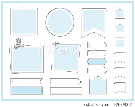 Simple and stylish headline frame design set - Stock Illustration ...