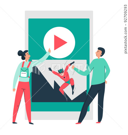 Cinema Play Screen Composition-插圖素材 [92709293] - PIXTA圖庫