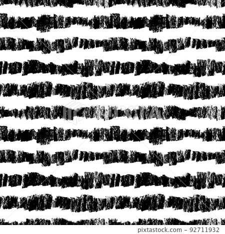 Charcoal thick horizontal lines hand drawn pattern - Stock Illustration ...