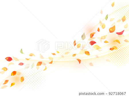 Hand-painted, watercolor, deciduous frame design - Stock Illustration [92718067] - PIXTA