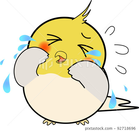 cute cockatiel crying - Stock Illustration [92718696] - PIXTA