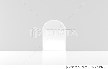 Light Door in white Room with white Glow.... - Stock Illustration ...