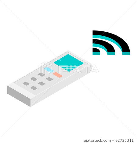 Remote control wireless communication isometric... - Stock Illustration ...