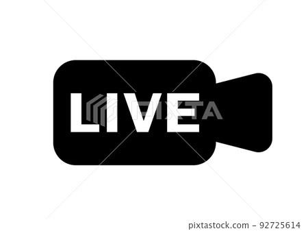 Simple illustration of live distribution Camera... - Stock Illustration ...