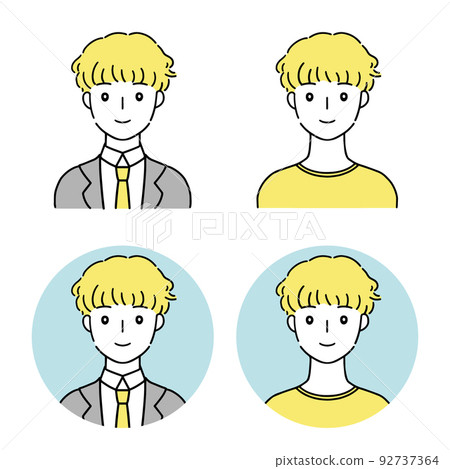 simple front facing man - Stock Illustration [92737364] - PIXTA