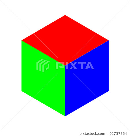 Cube (red/blue/green) - Stock Illustration [92737864] - PIXTA
