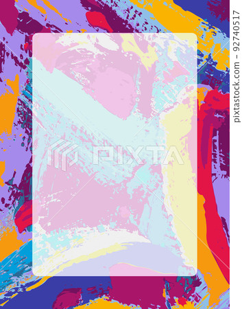 abstract paintbrush painting background with... - Stock Illustration ...