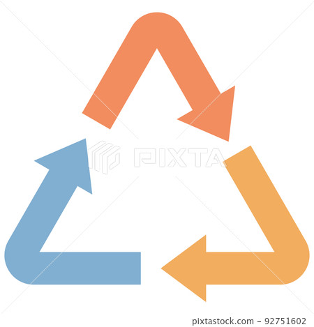 triangular arrow - Stock Illustration [92751602] - PIXTA
